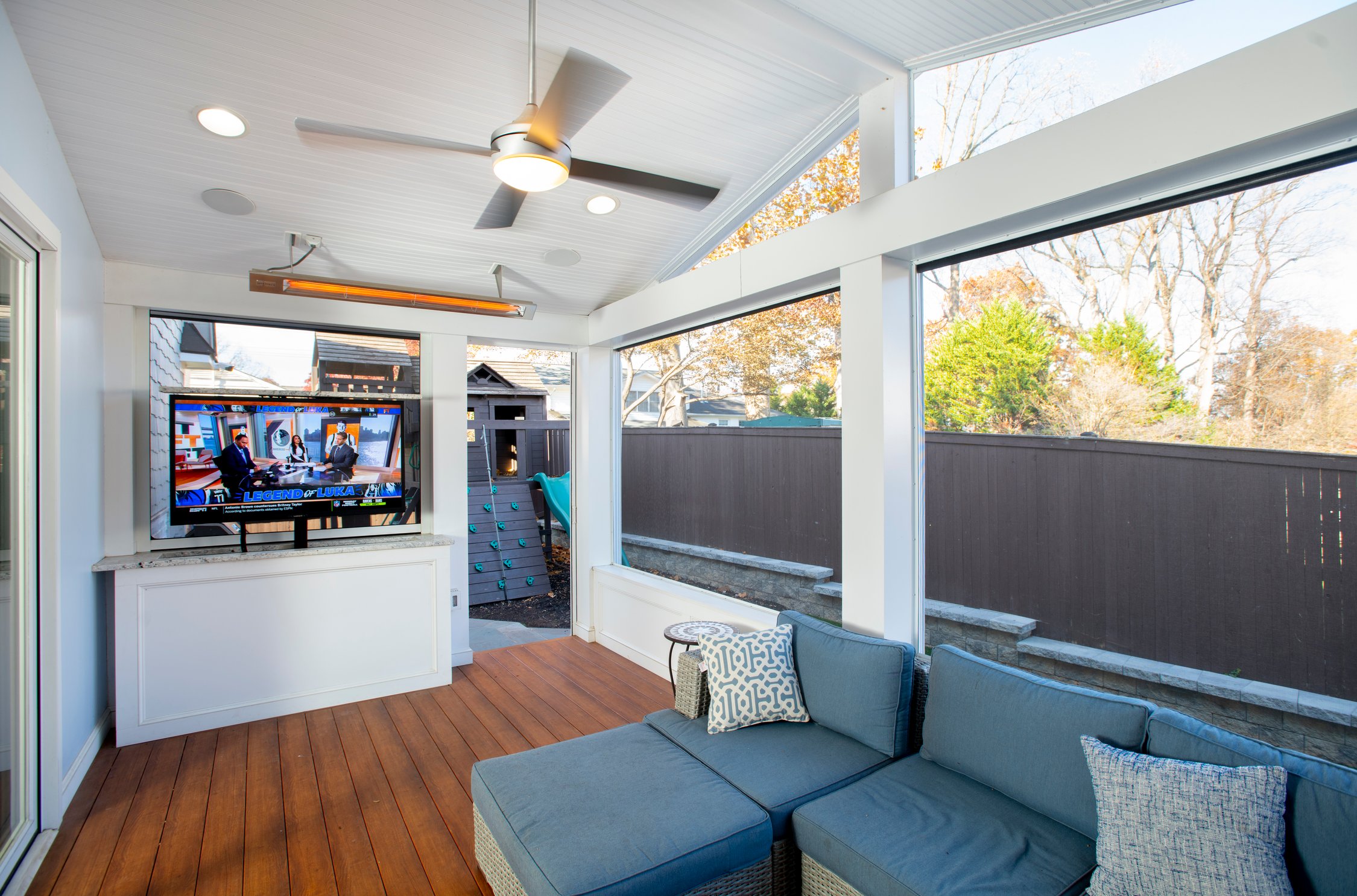 What Is the Cost of Installing a TV in a Screened-In Porch?