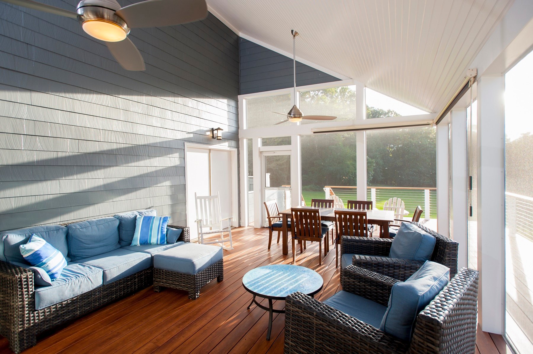 How to Address the House Wall in a Screened Porch Design